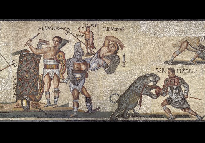 Scene di lotta con gladiatori, Galleria Borghese