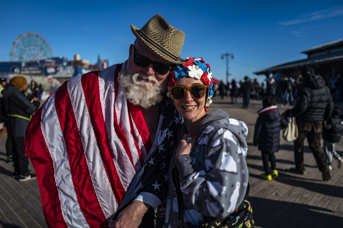 Report fotografico del Polar Bear Plunge 2023 a Coney Island