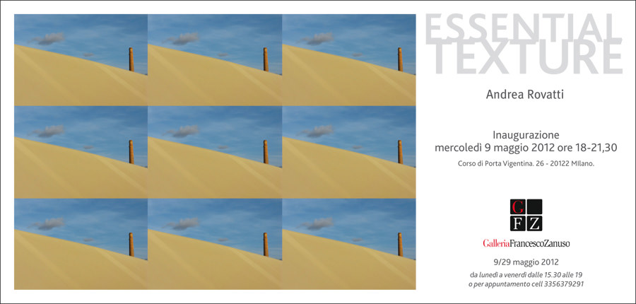 Andrea Rovatti - Essential Texture - exibart.com