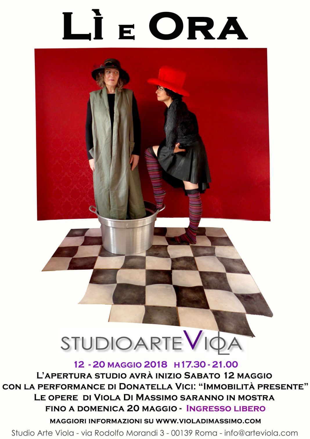 Viola Di Massimo / Donatella Vici - Lì e Ora - exibart.com