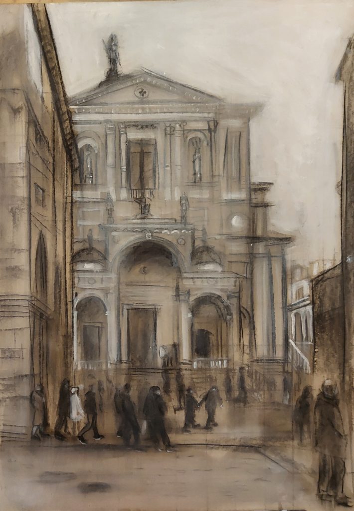 Il segno nero carbone e i grigi impastati con la biacca - exibart.com